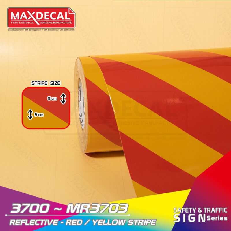 MAXDECAL MR3700 Two Color Reflective Sheeting - Dunia Warna Stiker ...
