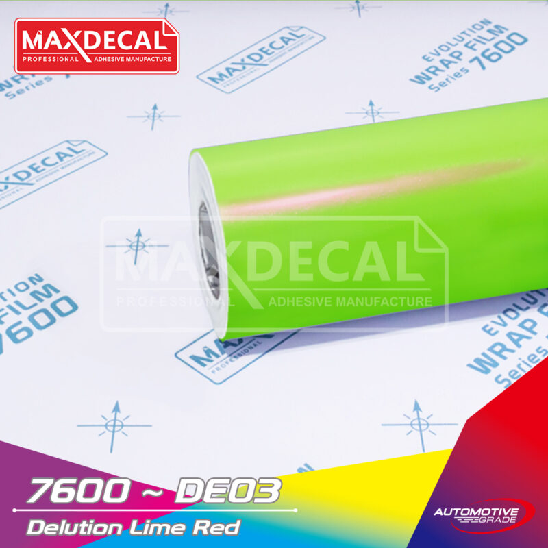 MAXDECAL 7600-DE03 Delution Lime Red - Dunia Warna Stiker - Supplier Toko ORACAL 3M KIWALITE ...