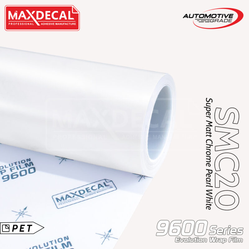 MAXDECAL 9600-SMC20 Super Matt Chrome Pearl White - Dunia Warna Stiker ...